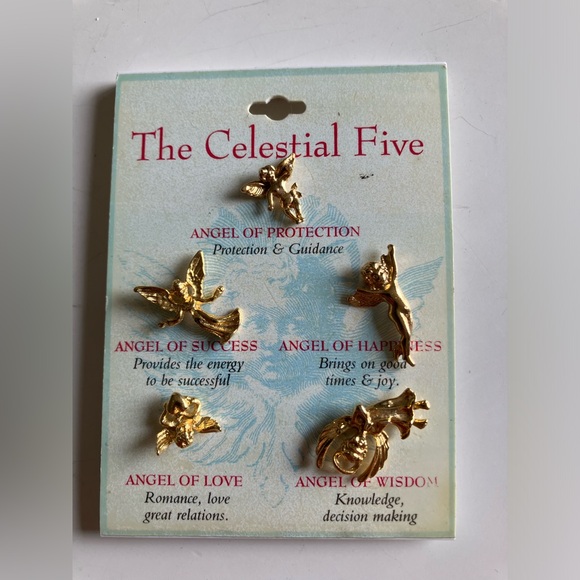 Jewelry | The Celestial Five Angel Pins | Poshmark